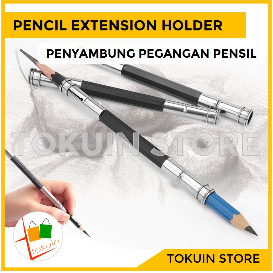 Jual Pencil Extender Alat Penyambung Pensil Holder Perpanjangan Pensil ...