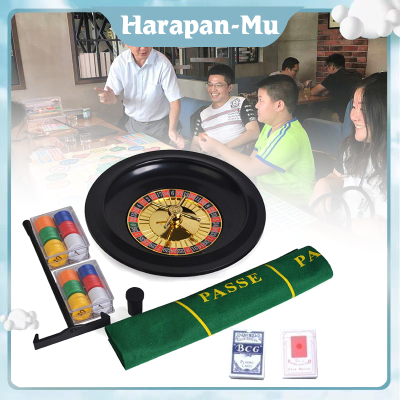 Jual Roulette Casino Set 41cm Roulette Minum Permainan Pesta Roulette ...