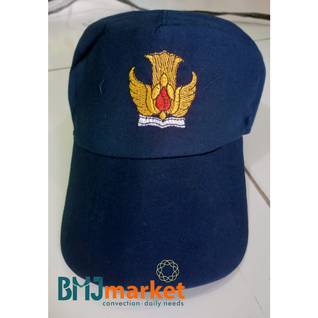 Jual Topi SMP Biru Biru Logo Bordir Depan | Shopee Indonesia