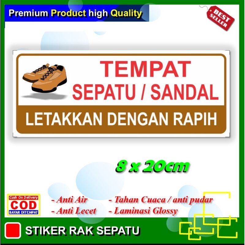 Jual Stiker tempat sepatu sandal letakkan dengan rapih sticker ... Jual Stiker tempat sepatu sandal letakkan dengan rapih sticker ...