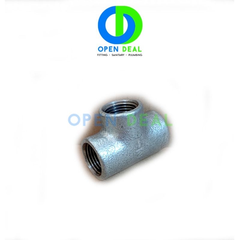 Jual Tee Besi 1/2" IN Drat Dalam G Brand / Tee 1/2 INCH Galvanis | Shopee Indonesia