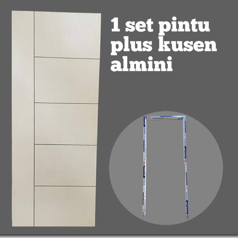 Jual Satu Set Pintu Plus Kusen Aluminium | Pintu Plus Kusen | Pintu ...