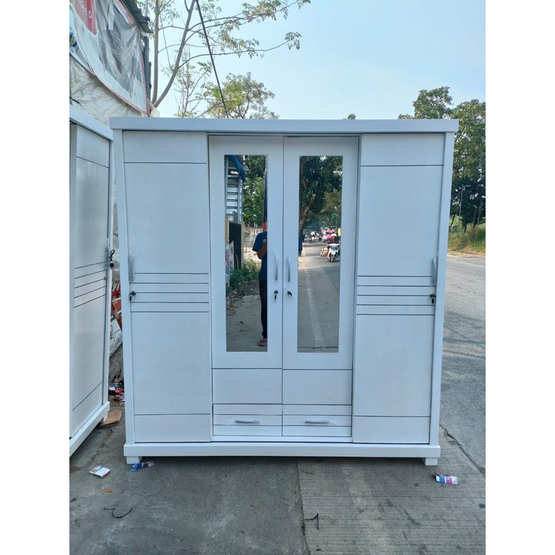 Jual Lemari sliding 4 pintu/Lemari Cat duco | Shopee Indonesia
