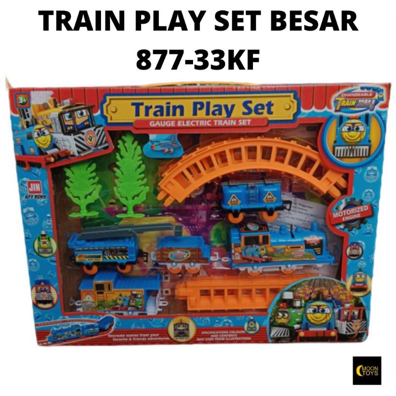 Jual MAINAN KERETA API TRAIN PLAY SET BESAR 877-33KF | Shopee Indonesia