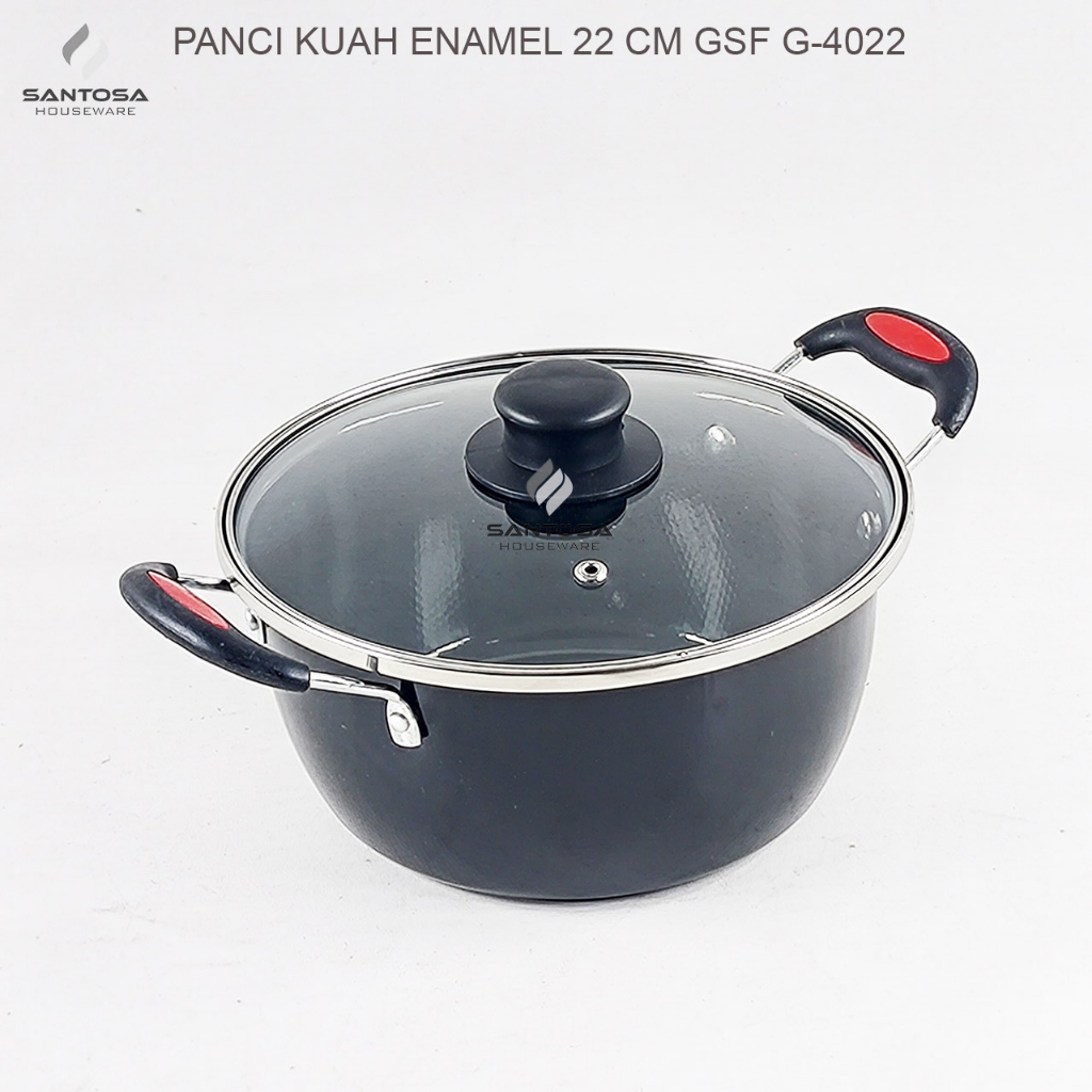 Jual Panci Kuah Enamel 22 cm GSF G-4022 | Shopee Indonesia
