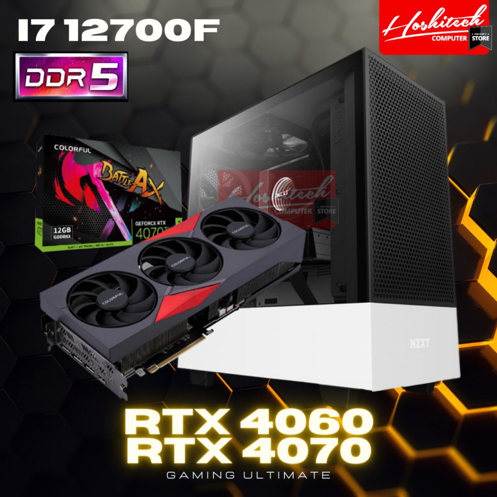Jual PC GAMING RENDER I7 12700F RTX 4070 4060 DDR5 32GB NVME GEN4 | Shopee Indonesia