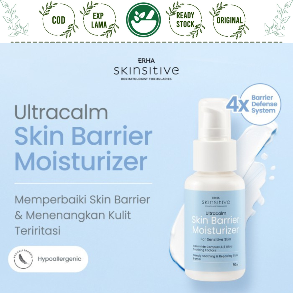 Jual ERHA SKINSITIVE ULTRACALM SKIN BARRIER MOISTURIZER HYPOALLERGENIC ...
