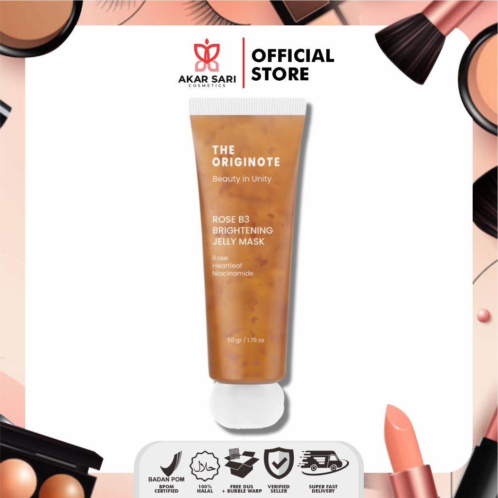 Jual THE ORIGINOTE ROSE B3 BRIGHTENING JELLY MASK - Masker Gel Mask ...