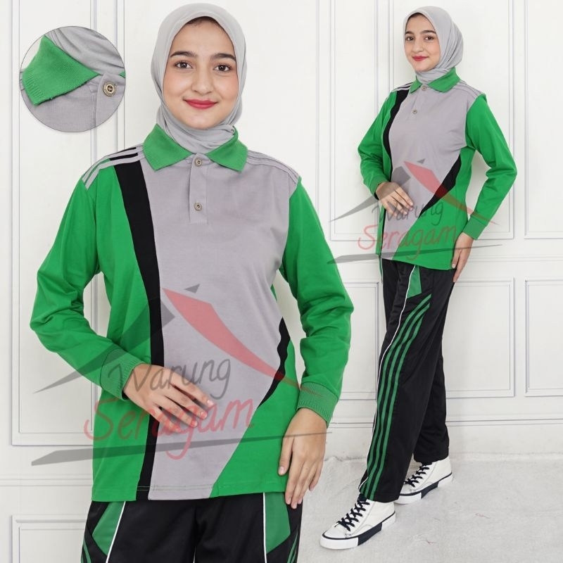 Jual Baju Olahraga Wanita Pria 1 Set Kaos Trening Seragam Senam ...