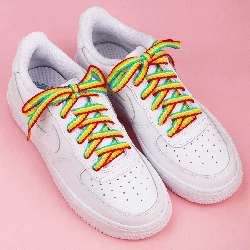 Jual Tali Sepatu Sneakers Warna Warni Rainbow | Shopee Indonesia