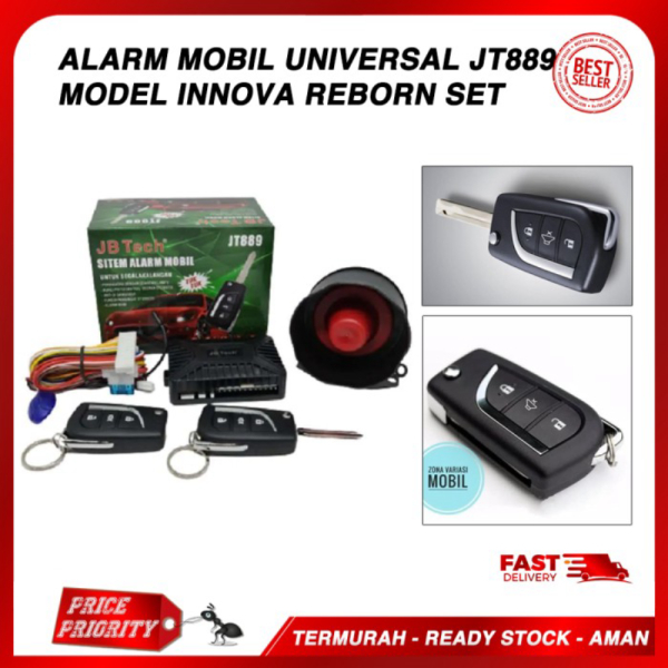 Jual Alarm Mobil REMOTE Model Innova Reborn Kunci Lipat JT889 SET ...