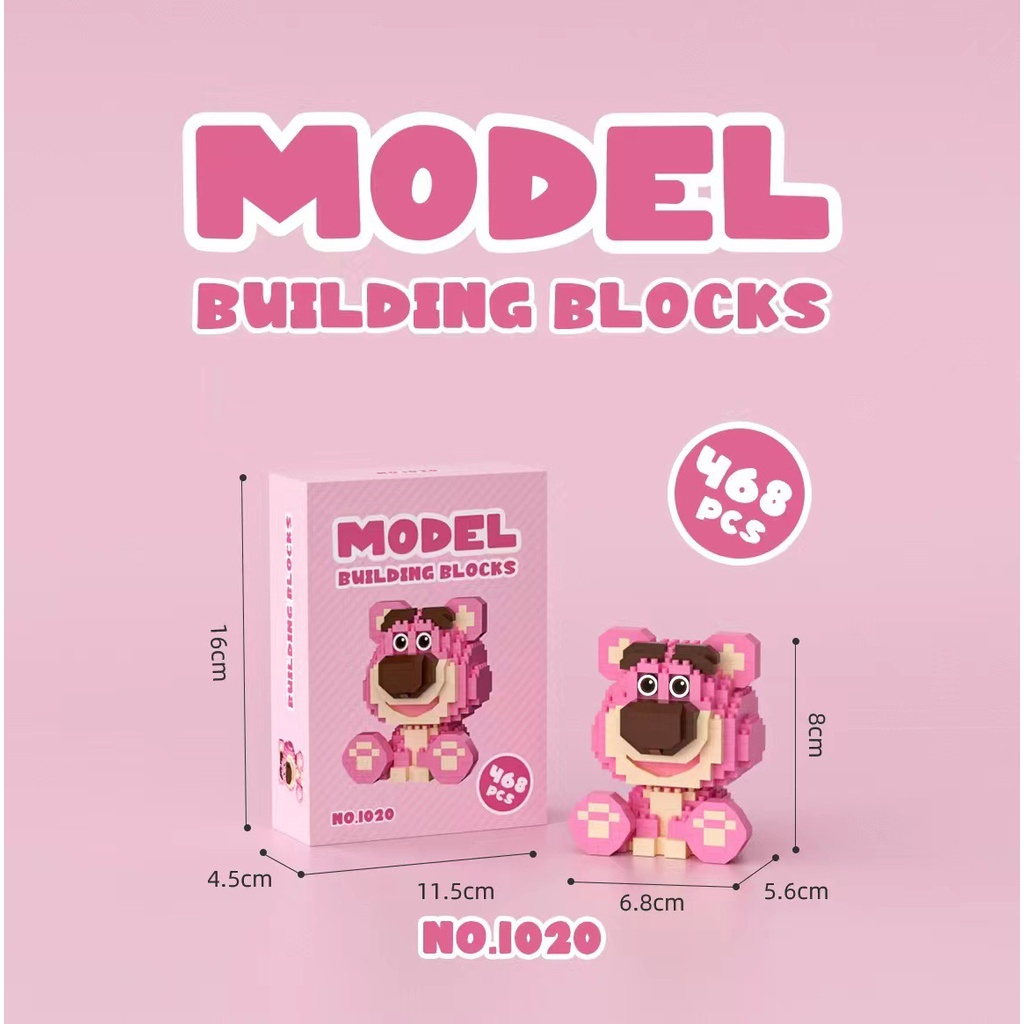 Jual Nano Block Lotso Balok Susun Mini Toys Model Kartun Building ...