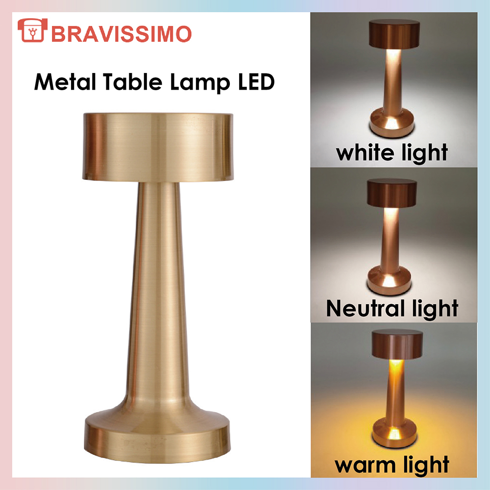 Jual 3 Warna Lampu Meja Portable LED / Lampu Sensor Sentuh / Lampu LED ...