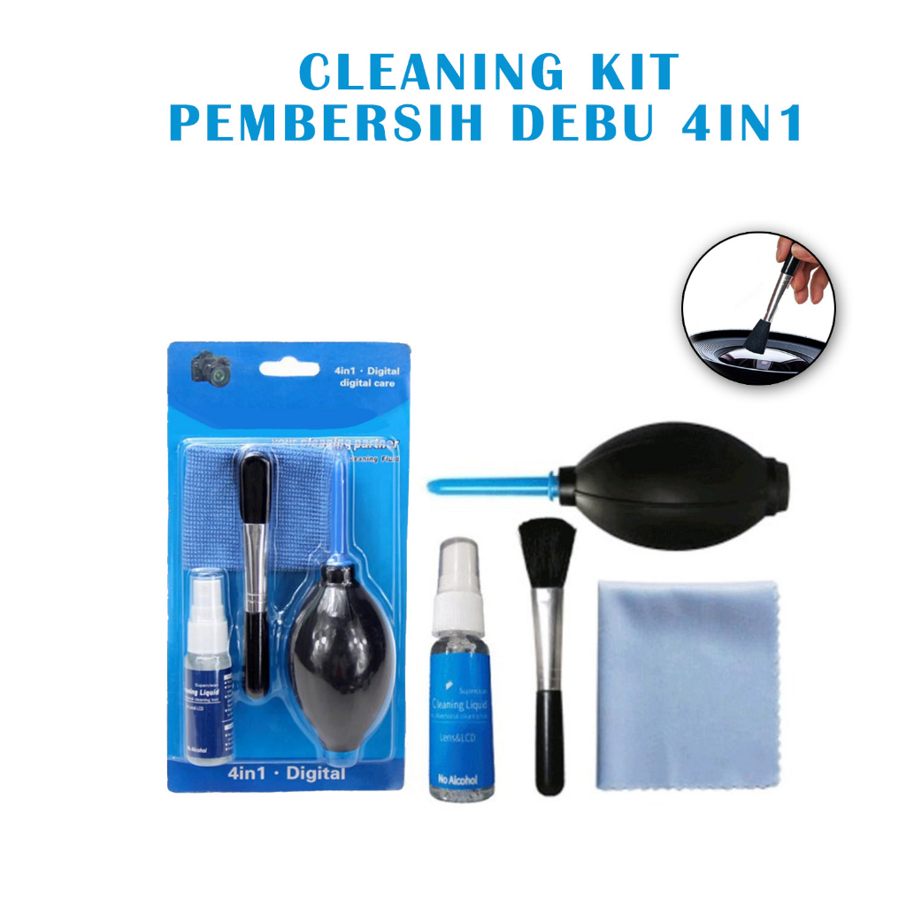 Jual RGAKSESORIS CLEANING KIT 4IN1 Pembersih Debu 4 in 1 Cairan Spray Pembersih Layar Komputer ...