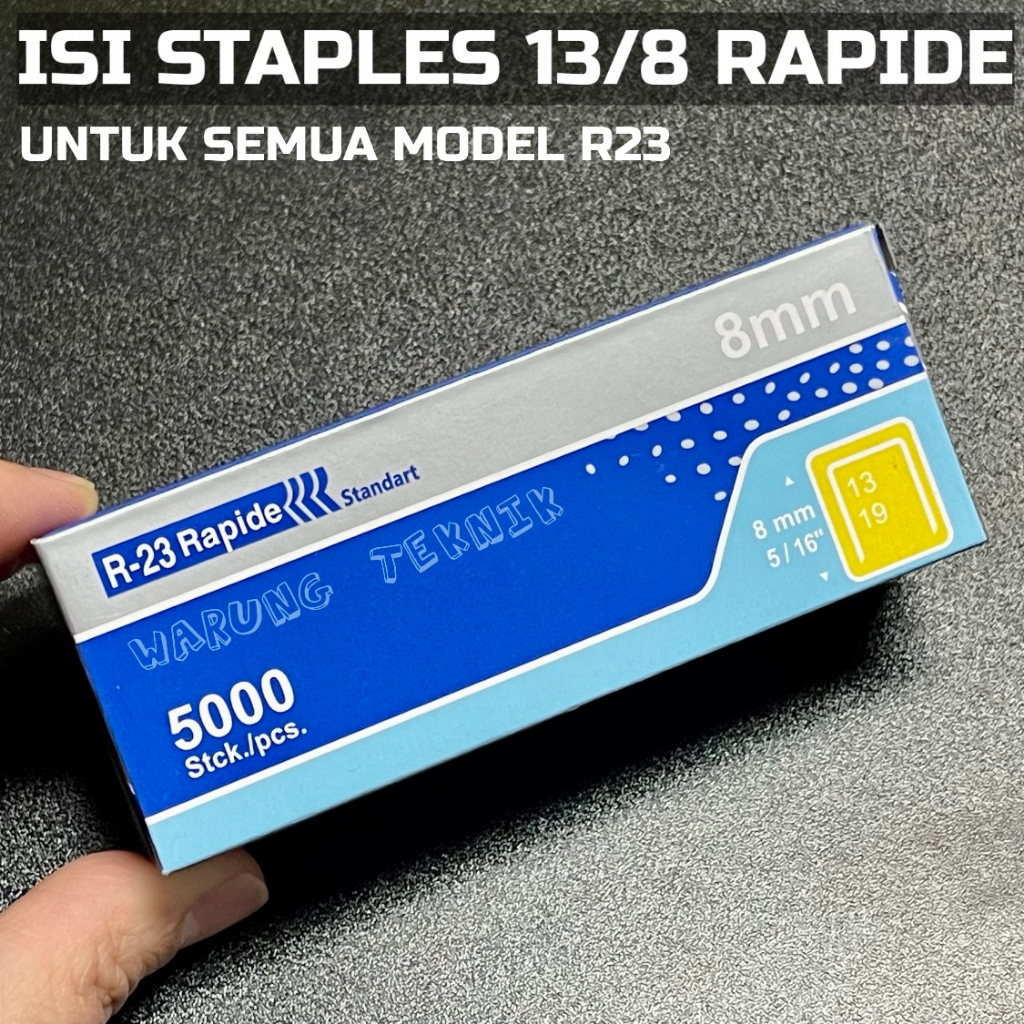 Jual Rapide Original Refill Gun Tacker R23 - Isi Staples 13/8 ( 8 mm ...