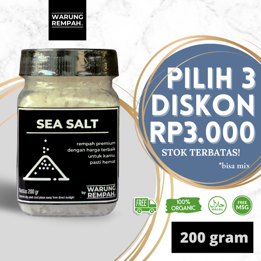 Jual Bali Kusamba Sea Salt Garam Kusamba Bali Original Tanpa Yodium ...