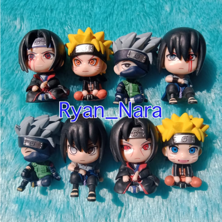 Jual Mainan Pajangan Action Mini Figure Anime Naruto Kakashi Sasuke ...