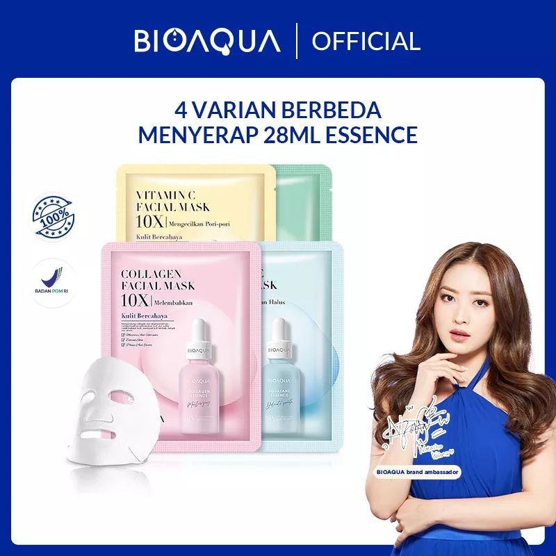 Jual Sheet Mask Masker Wajah Bioaqua, Premiere Beaute | Shopee Indonesia