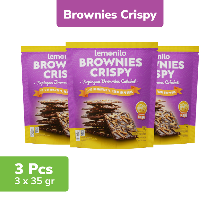 Jual 3 Pcs Lemonilo Brownies Crispy Keju 35g | Shopee Indonesia