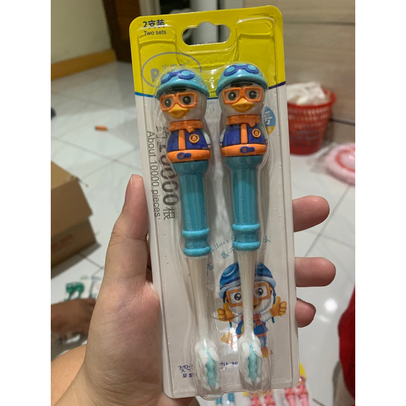 Jual Pororo Toothbrush Kids Sikat Gigi Anak Pororo | Shopee Indonesia