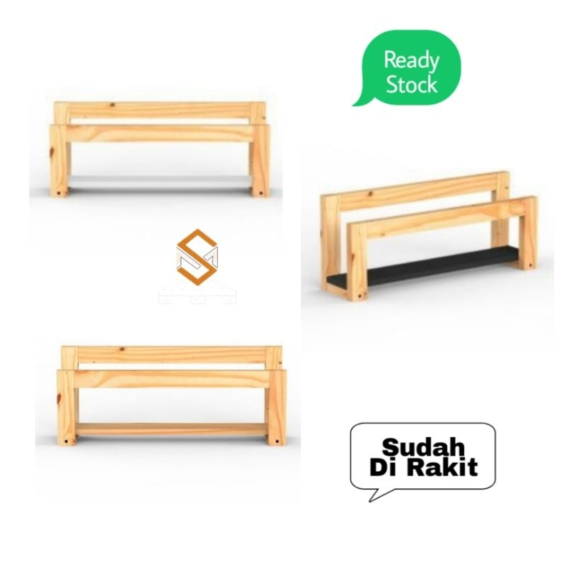 Jual Rak Sendal Kayu Minimalis/ Rak Kayu Sebaguna Jati Belanda | Shopee ...