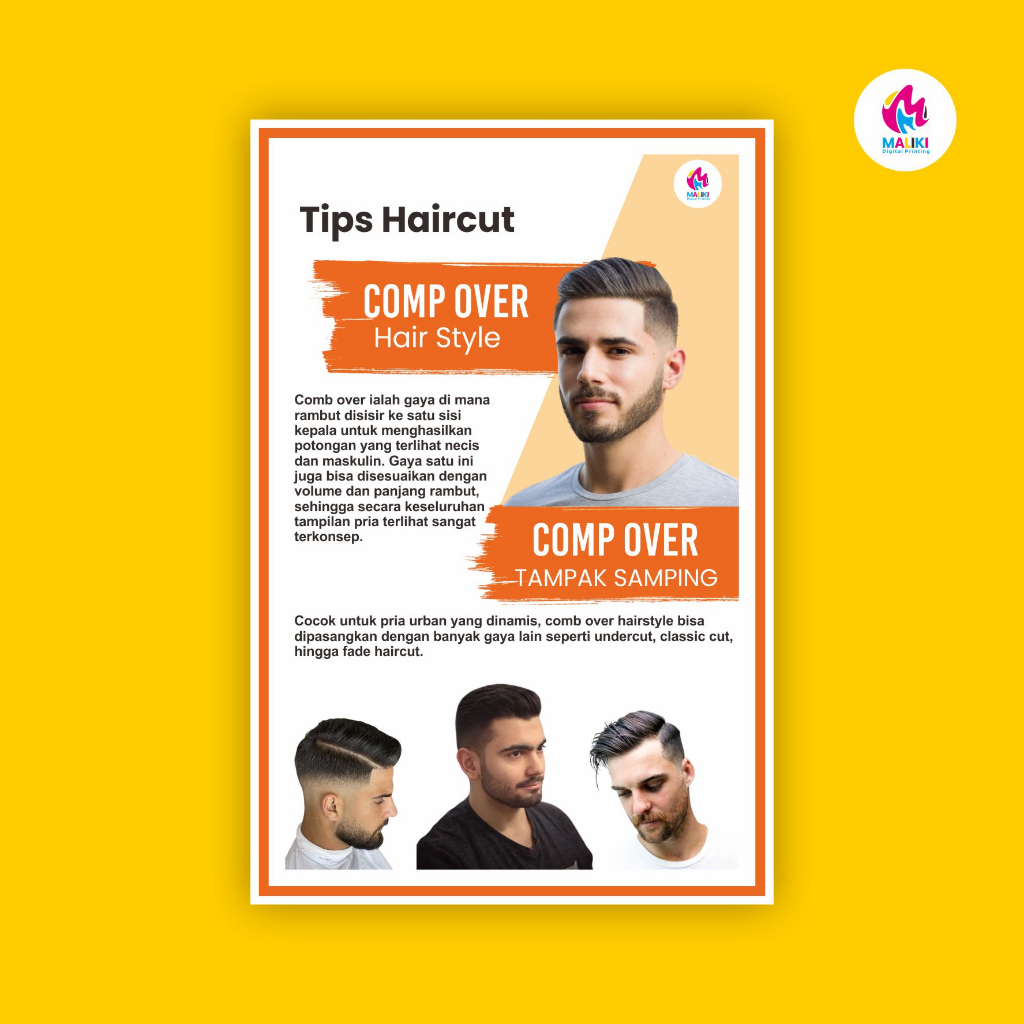Jual Premium Poster Potong Rambut barbershop Kekinian Aesthetic ...