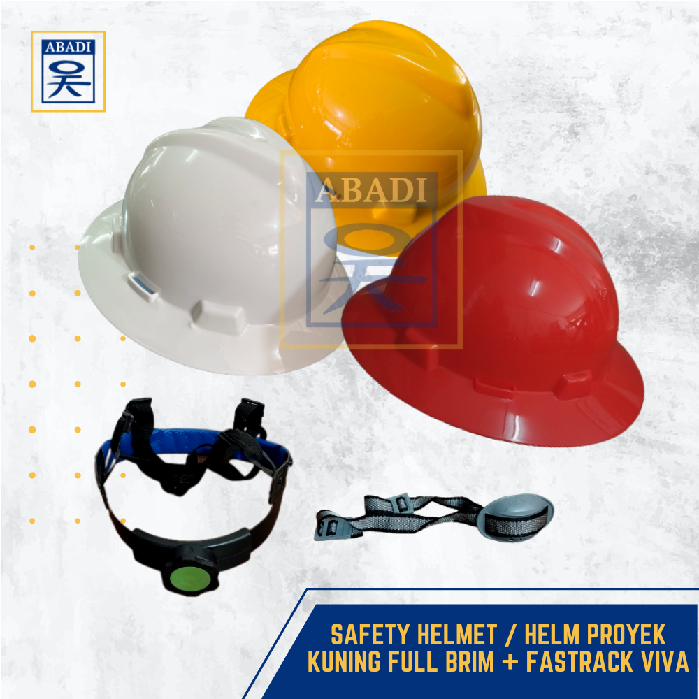 Jual SAFETY HELMET / HELM PROYEK FULL BRIM + FASTRACK VIVA | Shopee ...