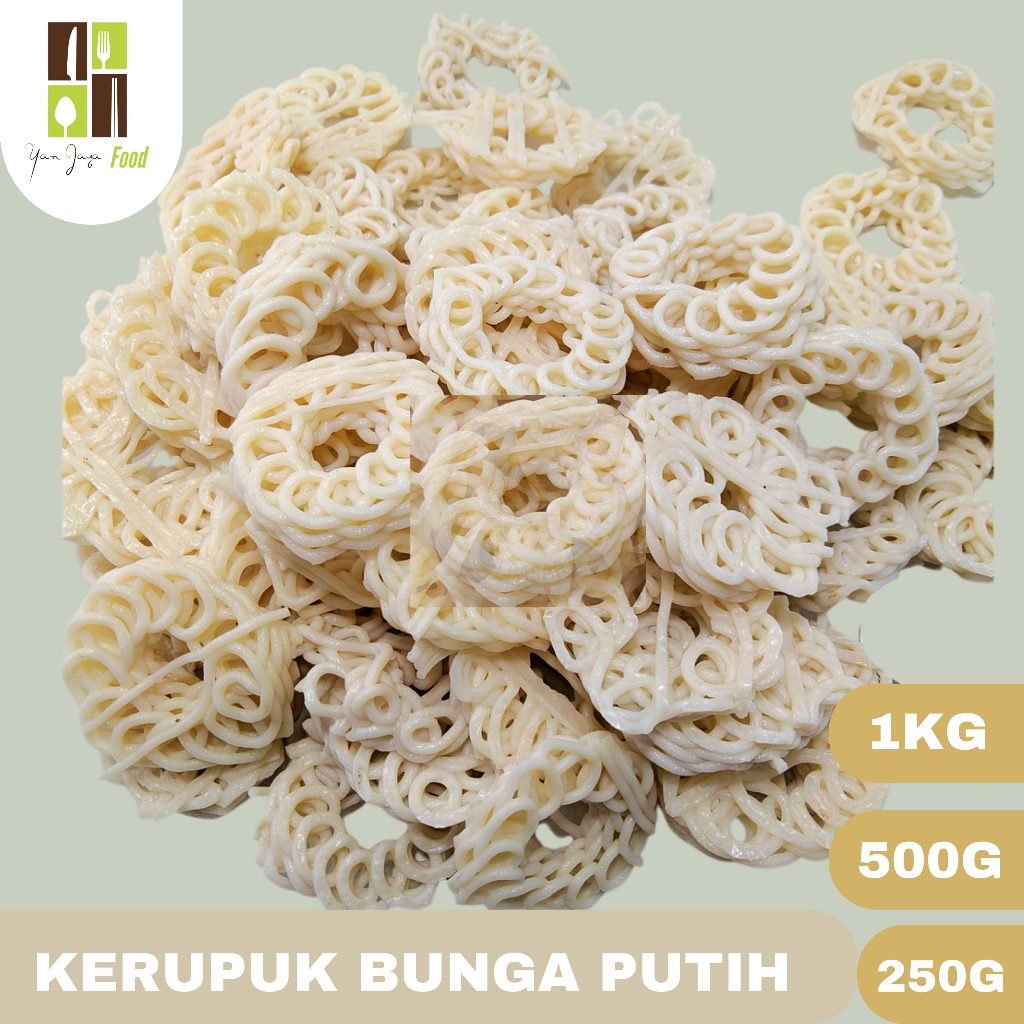 Jual Kerupuk Bunga Putih / Kerupuk Seblak /Kerupuk Mawar Putih ...