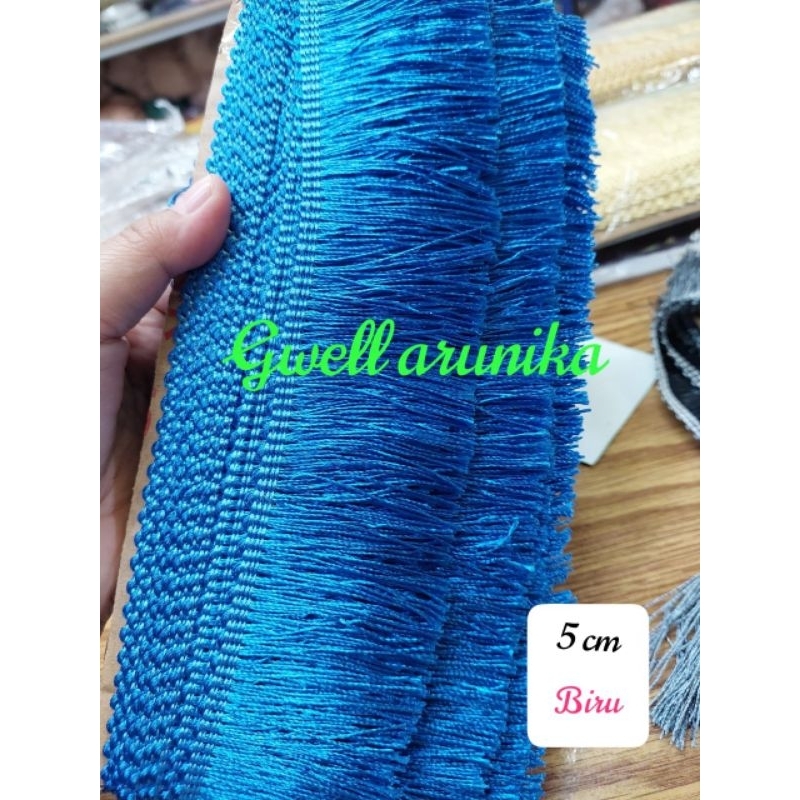 Jual RENDA FASHION / RUMBAI SELENDANG /RUMBAI BAJU TARI / RAWIS ( LEBAR ...