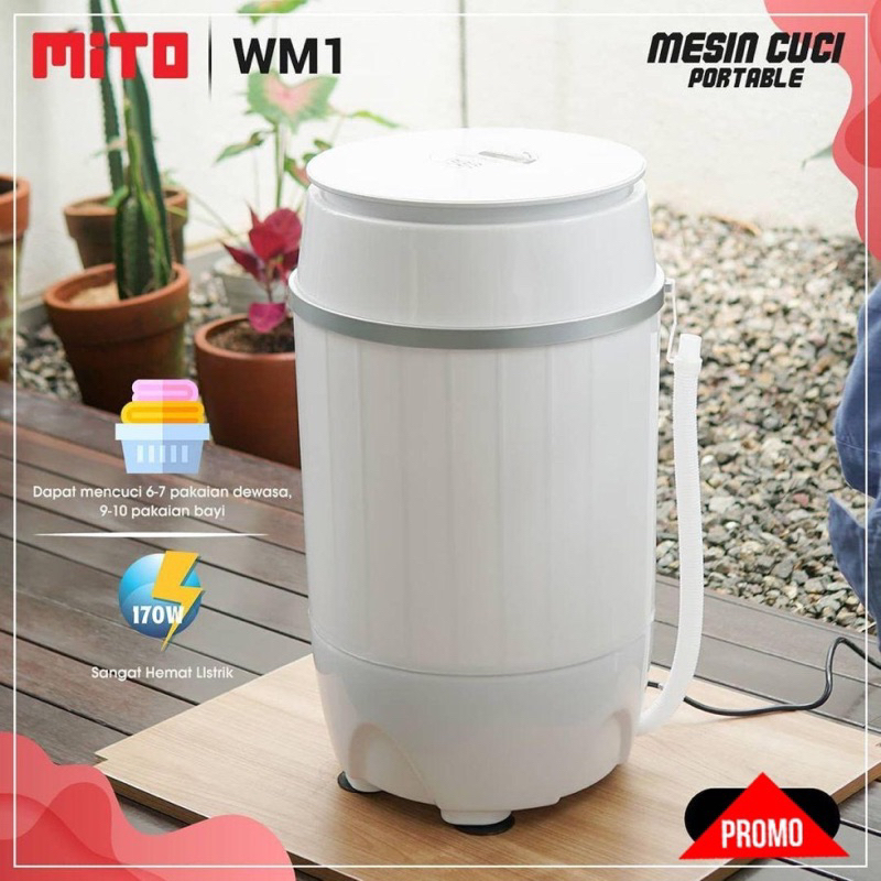Jual Mesin Cuci Portable Mito Washing Machine 3.5 Kg WM1 | Shopee Indonesia