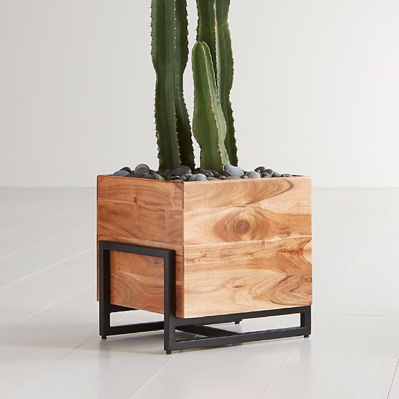 Jual STANDING POT BESI RAK KAYU BUNGA TATAKAN POT BUNGA ESTETIK ...