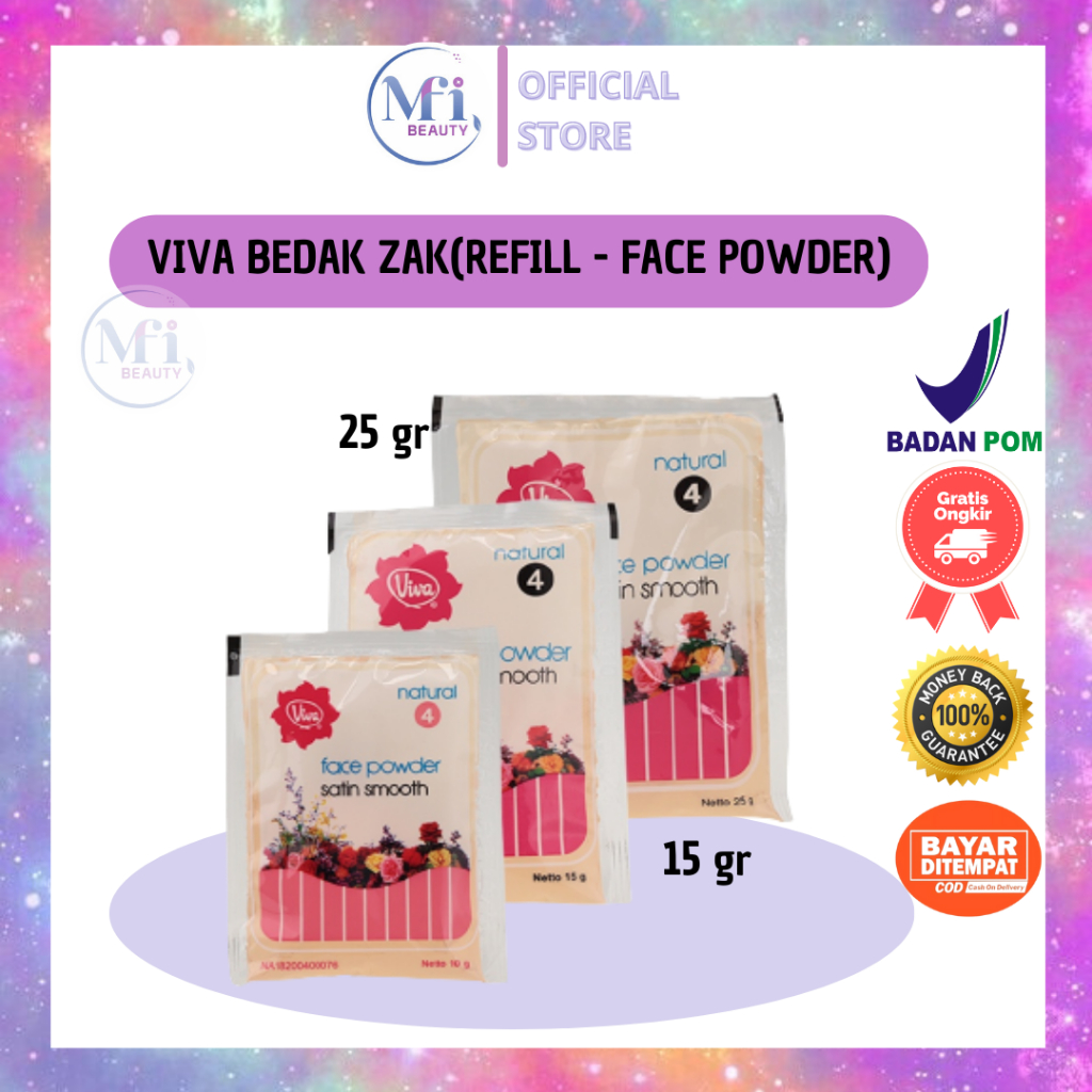 Jual MFI - Viva Bedak Zak (Refill - Face Powder) | Netto 15 gr & 25gr ...