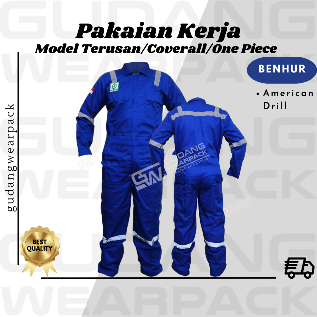 Jual Gudang Wearpack - Pakaian Kerja Seragam Proyek Coverall - Terusan ...
