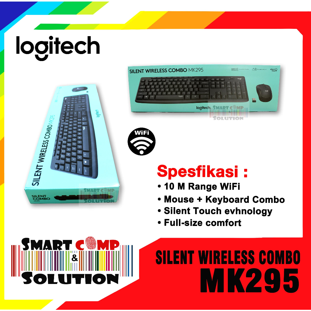 Jual Keyboard Mouse Logitech MK295 Silent Wireless Combo - MK-295/ MK ...