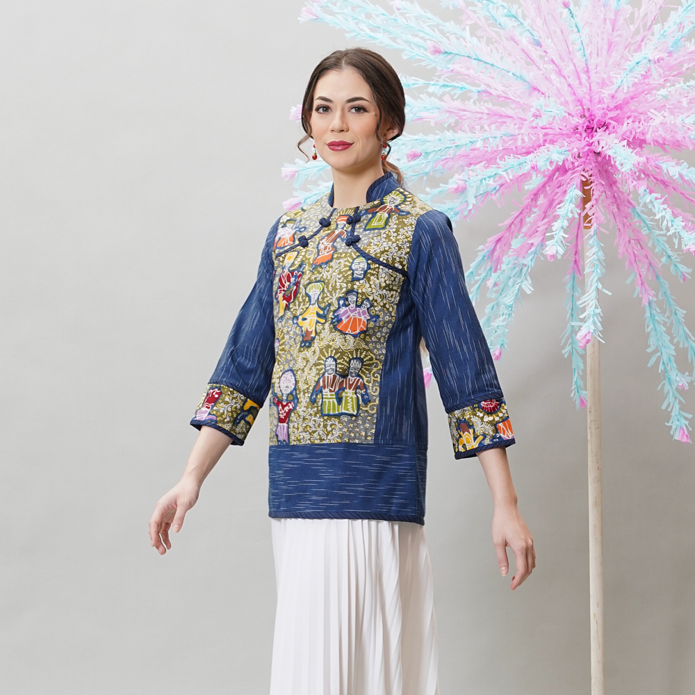 Jual NONA RARA - Lenggang Lasem Betawi T2233, Baju Batik Kasual Modern ...