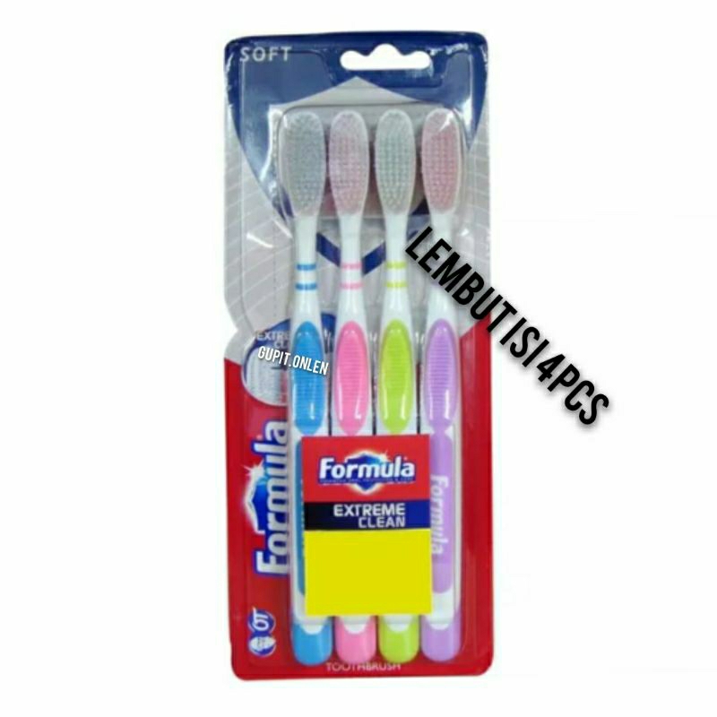 Jual sikat gigi FORMULA EXTREME CLEAN ISI 4PCS | Shopee Indonesia