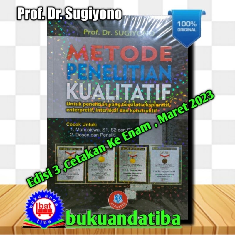 Jual METODE PENELITIAN KUALITATIF - Prof. Dr. SUGIYONO - ORIGINAL ...