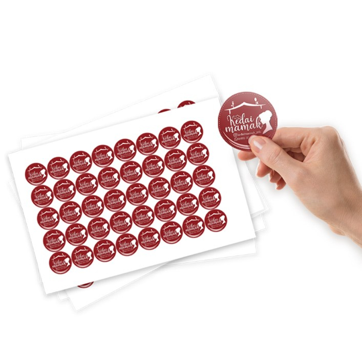 Jual [CUSTOM UKURAN] Print Cetak sticker stiker Vynil Waterproof ...