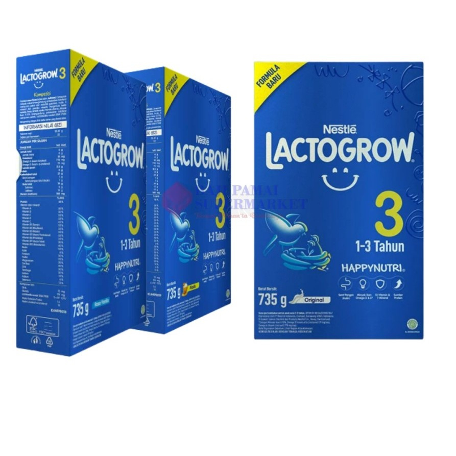 Jual Nestlé LACTOGROW 3 Susu Anak 1-3 Tahun Box 735g | Shopee Indonesia