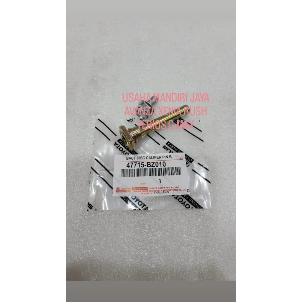 Jual BAUT DISC CALIPER PIN B SET AVANZA XENIA RUSH GRAND MAX 47715 ...