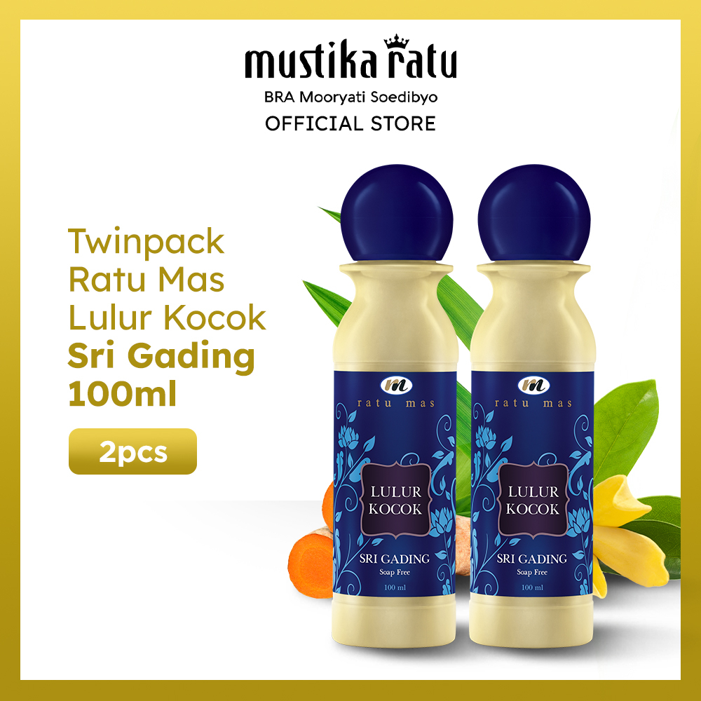 Jual Ratu Mas Twinpack Lulur Kocok Sri Gading 100ml Mustika Ratu ...