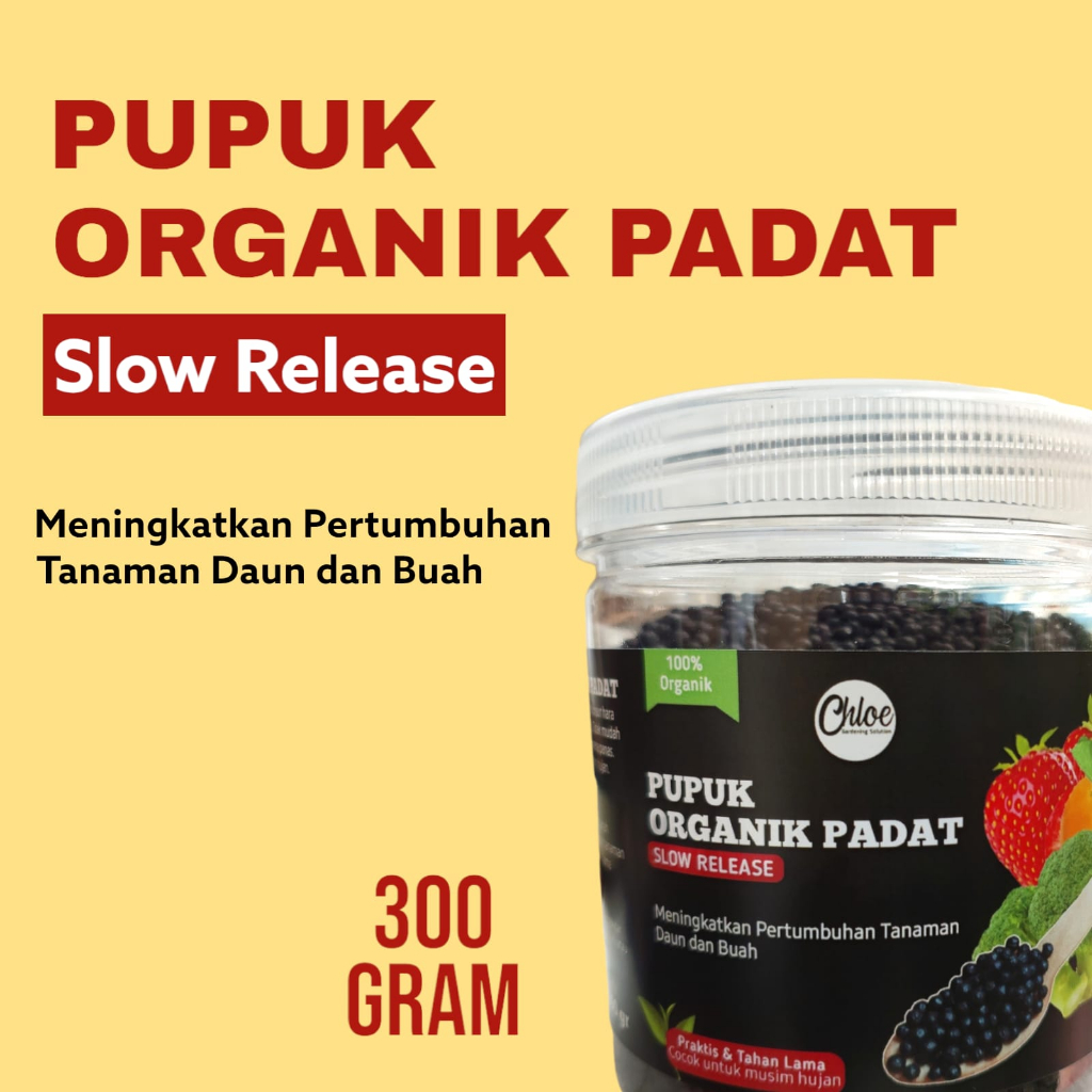 Jual Pupuk Organik Padat Untuk Tanaman Bunga, Buah dan Sayur 300gr ...