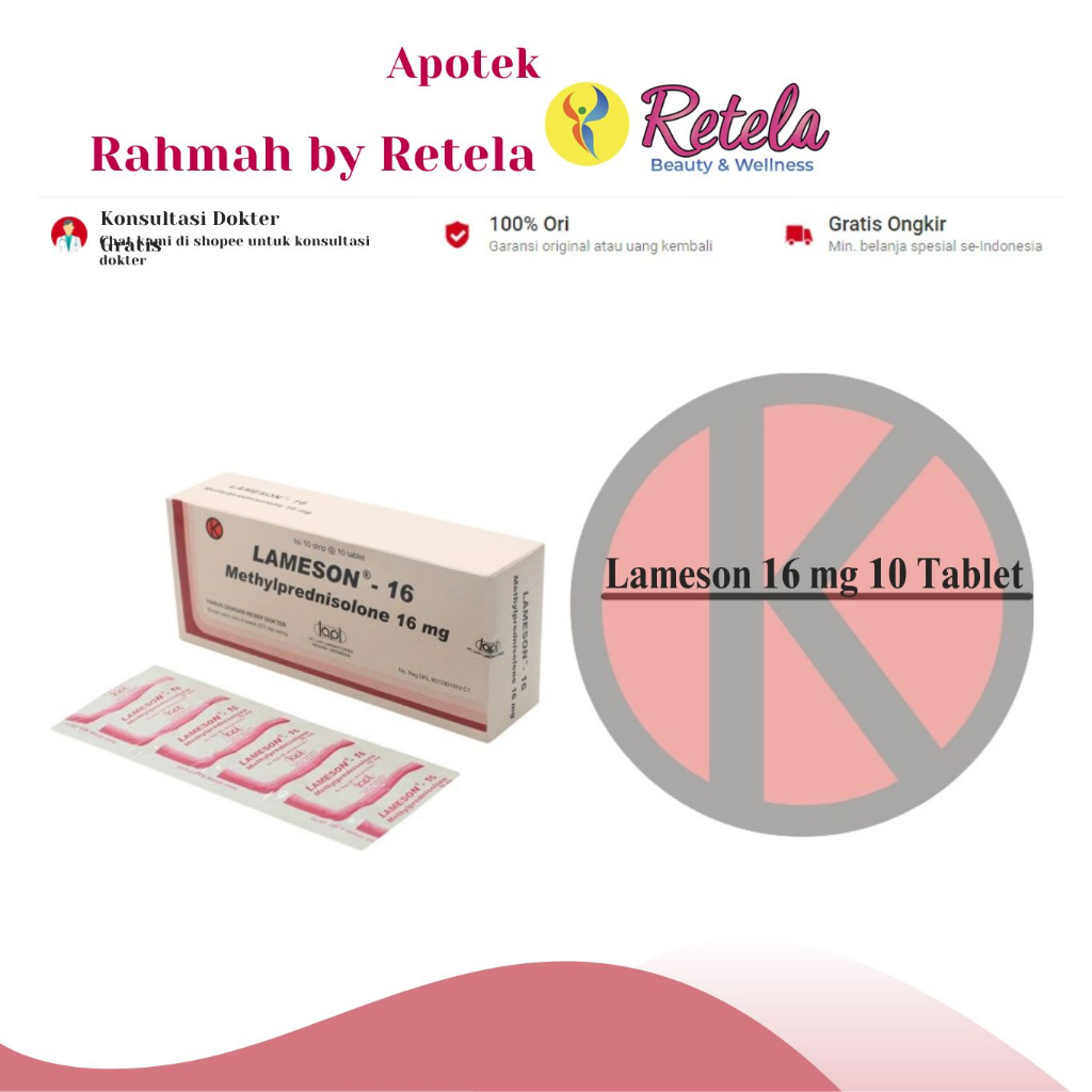 Jual LAMESON 16 MG STRIP 10 TABLET | Shopee Indonesia
