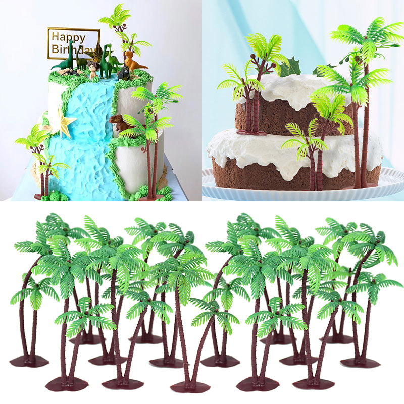 Jual Cake Topper POHON/ Toper pohon kelapa hutan/ mainan kue dekorasi ...