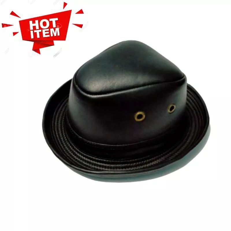 Jual Topi Tompi fedora kulit asli Garut topi clasic | Shopee Indonesia
