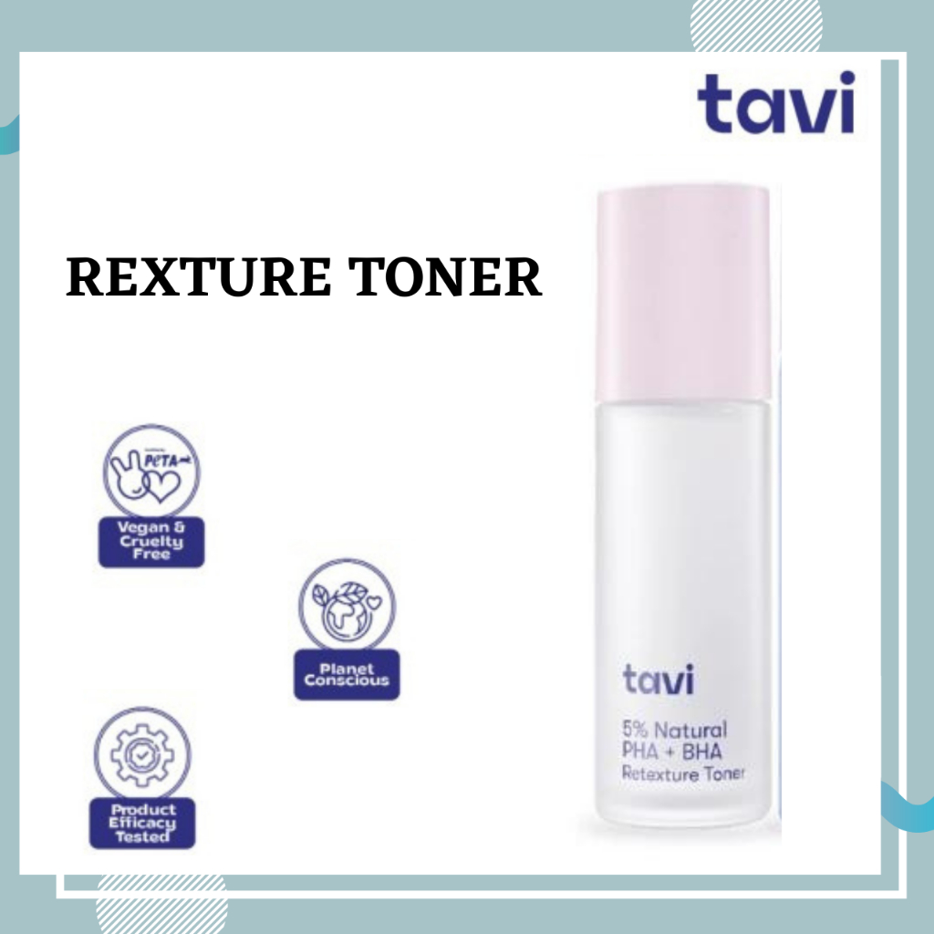 Jual Tavi 5% Natural PHA + BHA Retexture Toner 100ml | Shopee Indonesia