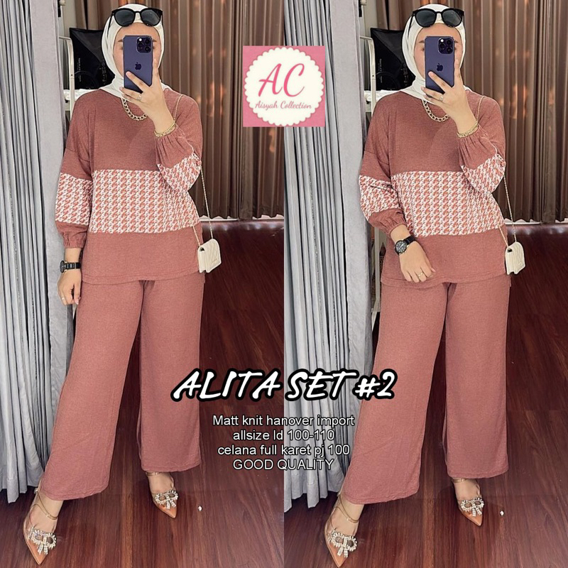 Jual ALITA SET #2 SETELAN KAOS KNIT IMPORT LD 110 PB 75 CELANA PJ 100 ...