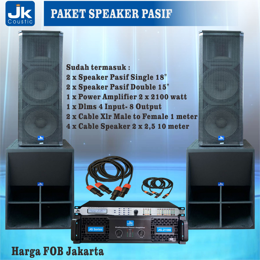 Jual Speaker Pasif Jk Coustic Paket Speaker Pasif | Shopee Indonesia