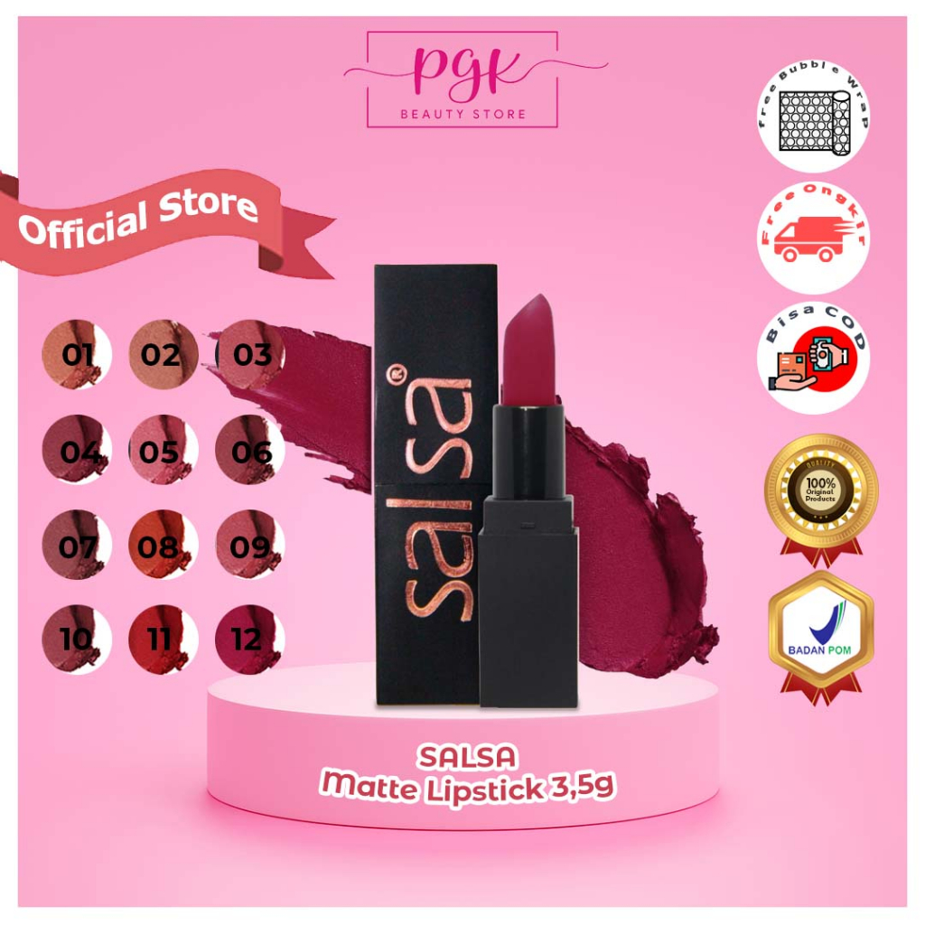 Jual SALSA Matte Lipstick 3,5g | Shopee Indonesia