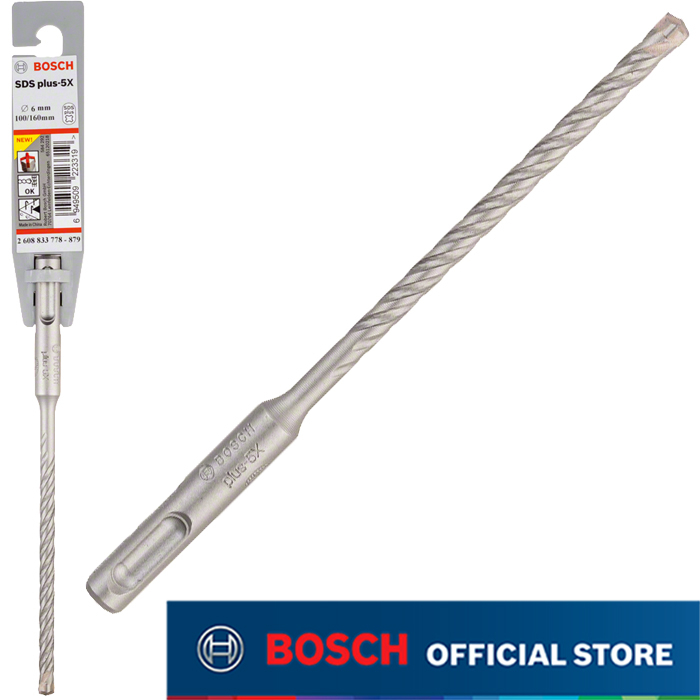 Jual Bosch Hammer Drill Bit / Mata Bor Beton 6x100mm SDS Plus-5X (2608833778) | Shopee Indonesia